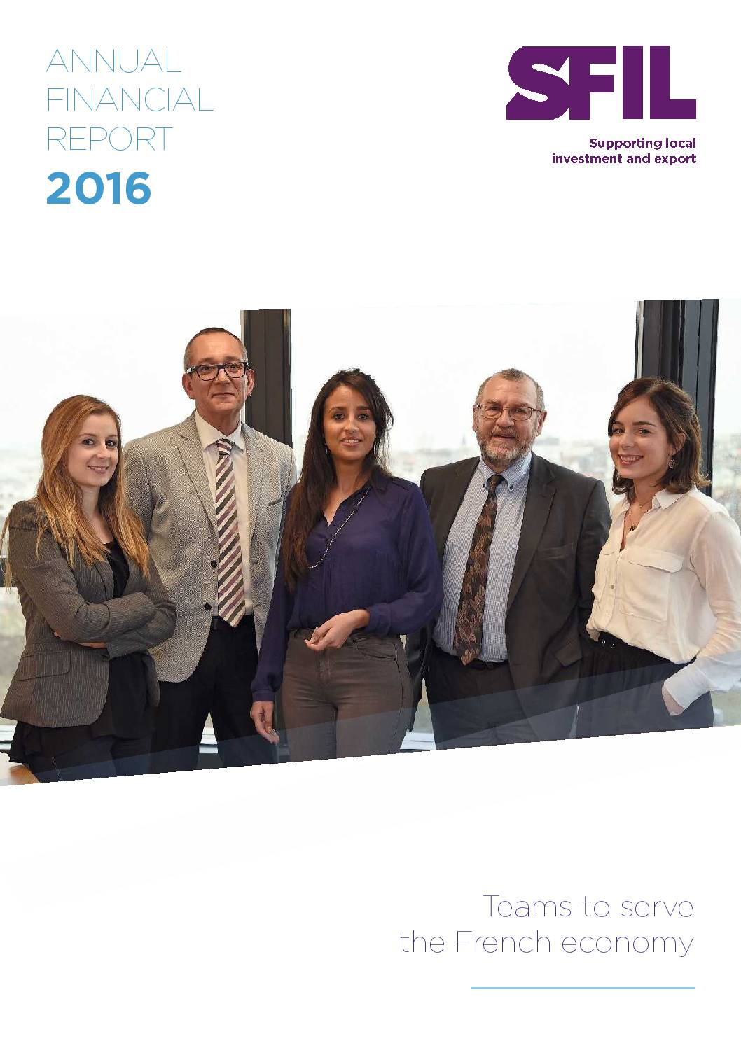 Financial report 2016 - Sfil